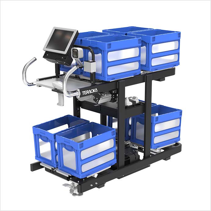 計量器内蔵ピッキングカート PKGMシリーズ｜ピッキングシステム｜寺岡精工のロジスティクスソリューションサイト